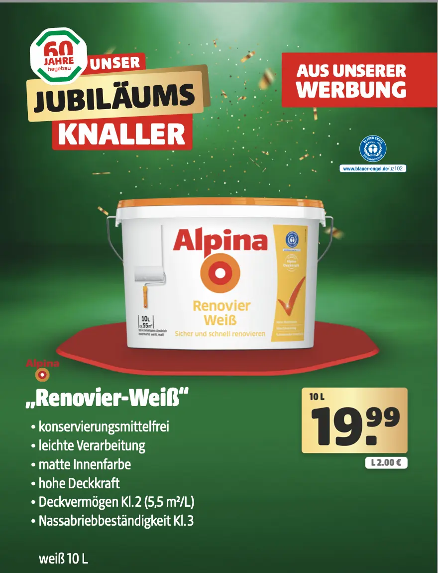 Hagebaumarkt Wandfarbe Weiss